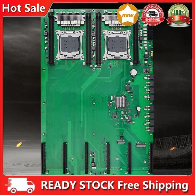 LGA 2011-3 V3/V4 CPU Socket Mining Mainboard 4* PCIe3.0x16+2*PCIe3.0x8 ...