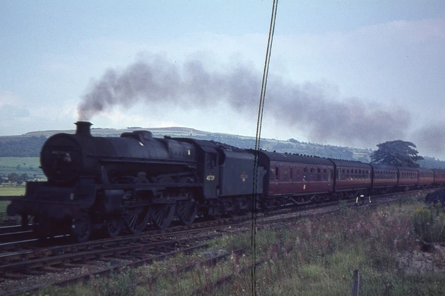 6 X ORIGINAL Steam Slides British Railways LMS LNER & Std Steam Locos ...