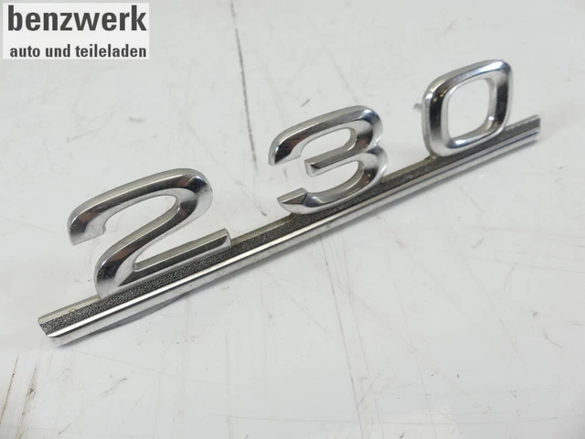 MERCEDES W123 230 Emblem Logo Schriftzug Typenkennzeichen Heckklappe ...