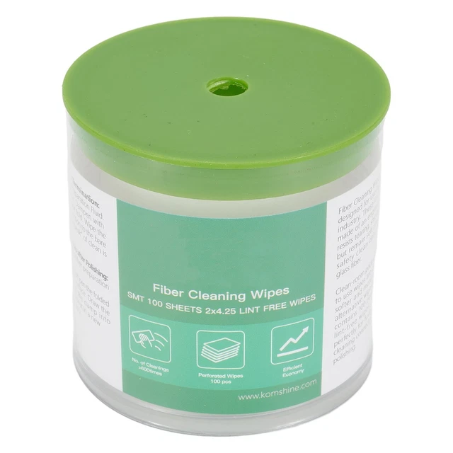 BARE FIBER CLEAN Paper Wet-to-dry Combination Lint-free Wipes Optical ...