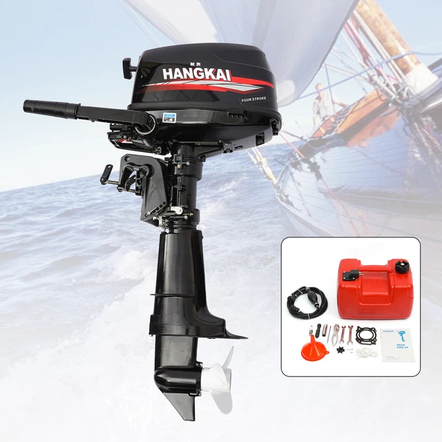 4 STROKE 6.5HP 123CC Outboard Engine Marine Boat Motor Water Cooling ...