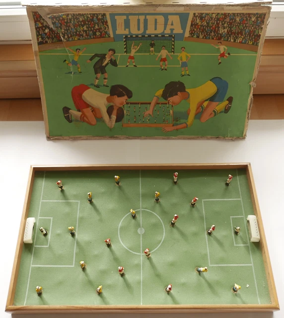 ORIGINAL DDR FUSSBALLSPIEL Tischfußball Spiel LUDA mit OVP EUR 99,00 ...