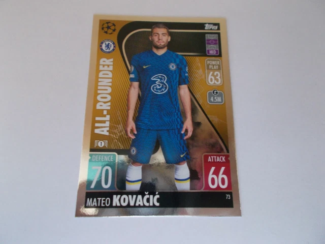 MATCH ATTAX 21/22 "MATEO KOVACIC" #73 All-Rounder Trading Card £1.99 ...