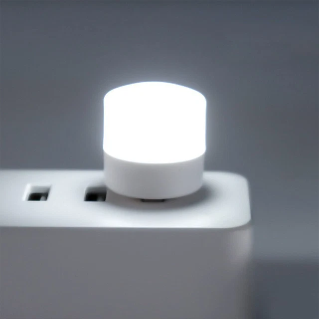 MINI USB PLUG-IN LED Night Light Portable Night Lamp Bedroom Kitchen ...