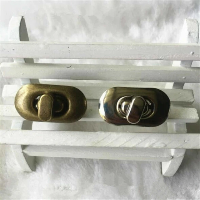 2 SETS METAL Lock Twist Clasp Turn Lock for DIY Handbag Craft Bag Purse ...