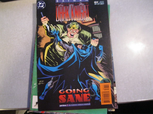 BATMAN LEGENDS OF the Dark Knight #67 going sane partie 3 JOE STATON ...