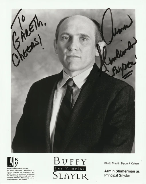 ARMIN SHIMERMAN- BUFFY THE VAMPIRE SLAYER - Genuine Autograph with COA ...