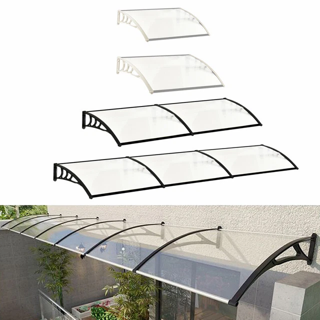 AWNING DOOR CANOPY Window Front Back Porch Overhead Roof Rain Cover ...
