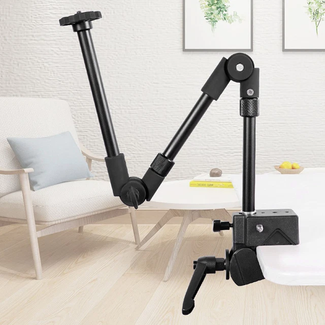 OVERHEAD TRIPOD CAMERA Desk Mount 360° Flexible Articulating Arm with ...