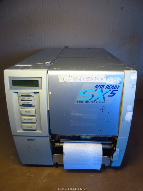 TEC SX5 B-SX5T-TS12-QP Thermal Barcode Label Printer 104mm - 6,7 KM ...