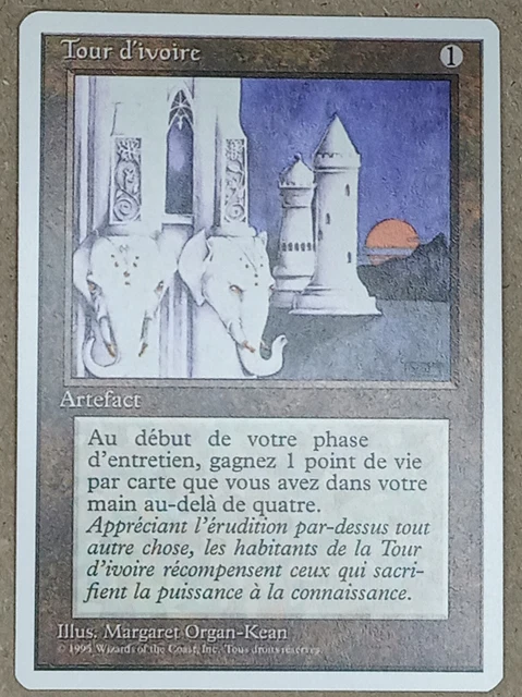 MTG CARD - Ivory Tower - Rare - 4th Edition - LP - French $4.00 ...