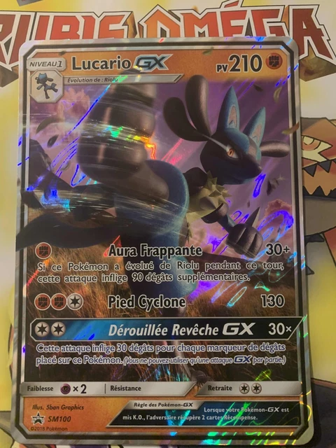 CARTE POKÉMON LUCARIO GX JUMBO SM100 - Promo Soleil Et Lune - FR EUR 4 ...