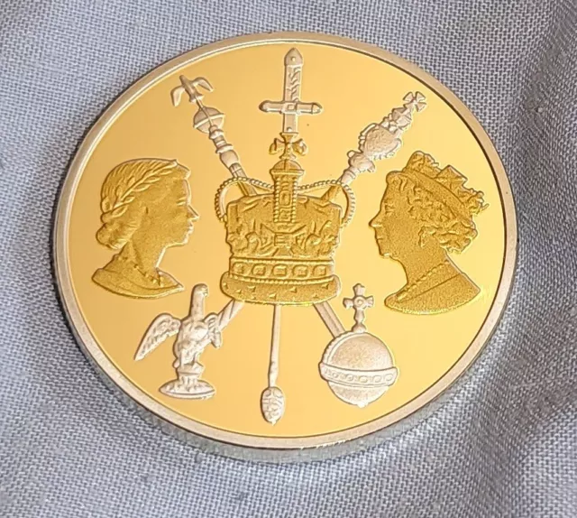 QUEEN ELIZABETH II Diamond Jubilee Gold Silver Coin Royal Family King ...