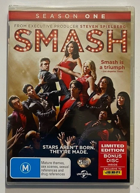 SMASH SEASON 1 One First DVD TV Show Series Limited Edition Bonus Disk ...
