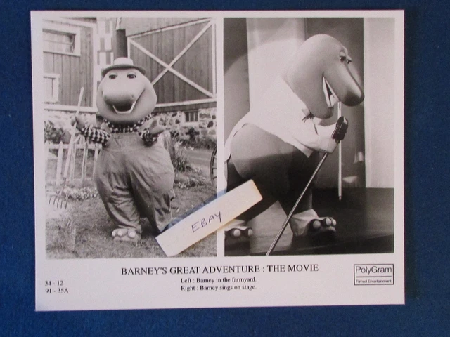 ORIGINAL PRESS PROMO Photo - 10"x8" - Barney's Great Adventure - 1998 ...