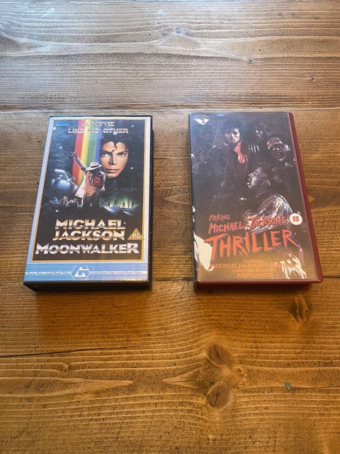 VINTAGE MICHAEL JACKSON VHS Moonwalker And Thriller Making Of Free ...
