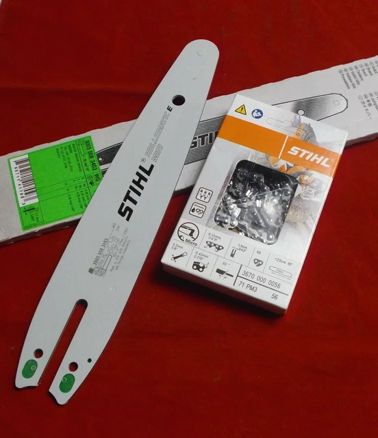 STIHL GUIDE RAIL 25 cm + saw chain, MSA120, MSA140, MSA160, MSA200 ...