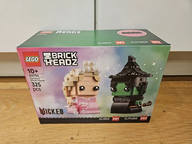 LEGO WICKED 40794 - Elphaba & Glinda Figures Brickheadz - New & Sealed ...