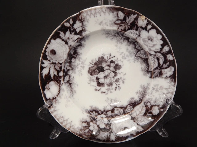 ANTIKE TIEFER TELLER Keramik Jardiniere Villeroy & Boch Fine '800 ...