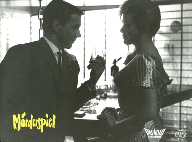 MÖRDERSPIEL: 1 AUSHANGFOTO (23x29cm) götz george harry meyen MAGALIE ...