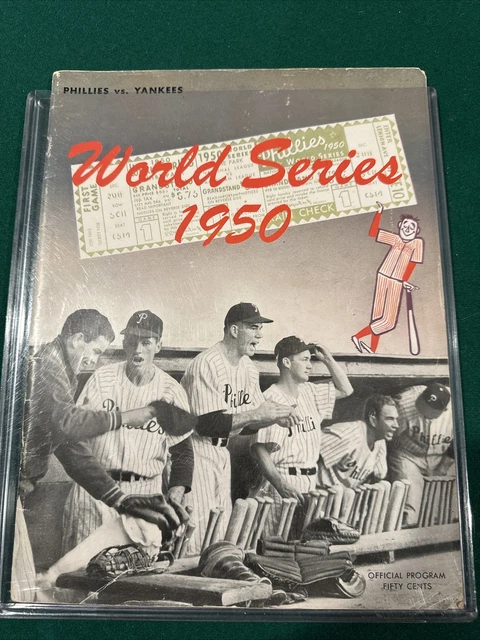 1950 MLB WORLD Series Programme Philadelphia Phillies Vs New York ...