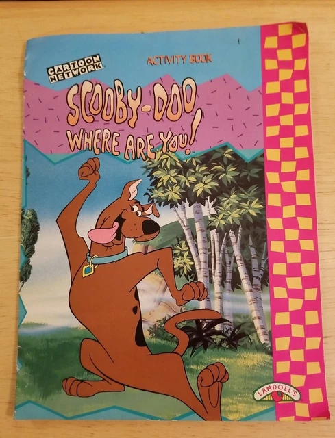 VINTAGE CARTOON NETWORK Activity Coloring Book Scooby Doo Where Are You ...