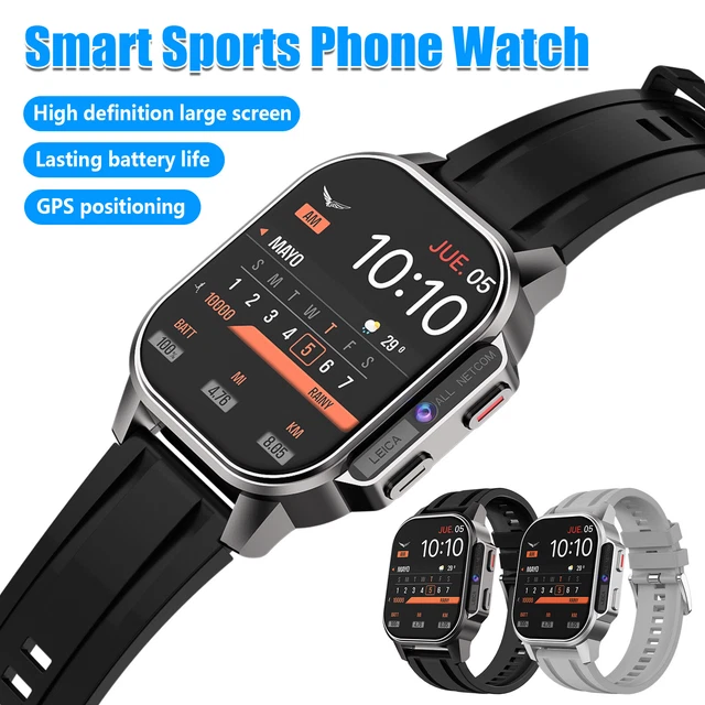 SMART WATCH 4G SIM GPS Tracker Camera Heart Rate Sport Fitness ...