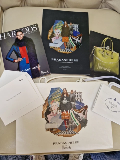 PRADA BAG / Harrods bag and brochures - Pradasphere 2014 - collectors ...