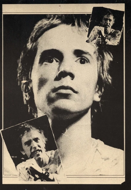 SEX PISTOLS PUNK Rock Band Leader Johnny Rotten John Lydon Collage ...
