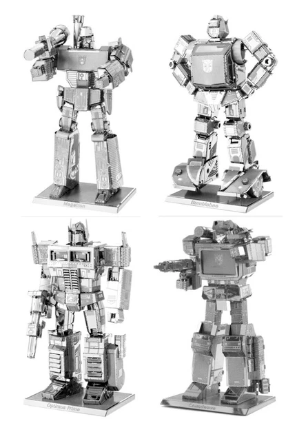 TRANSFORMERS METAL MODEL Kit 3D Laser Cut Pressed Steel Puzzle Adult ...