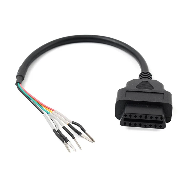 16 PIN OBD OBD2 Female K Line CAN Line Jumper Tester Connector ...