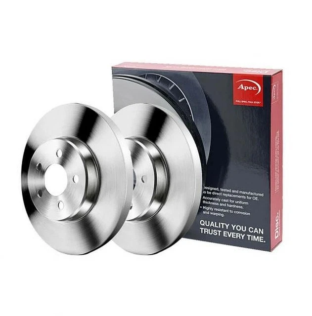 APEC FRONT PAIR of Brake Discs for Ford Fiesta CFi F6E 1.4 March 1989 ...