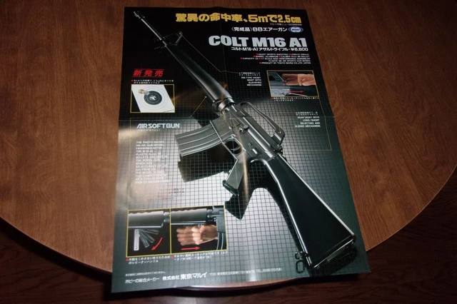 ORIGINAL AIRSOFT TOKYO Marui Co.,LTD Japan Posters Colt M16A1 & H&K ...