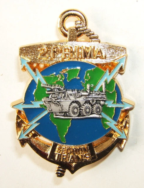 INSIGNE 21° REGIMENT D'infanterie De Marine - Section Transmissions - F ...