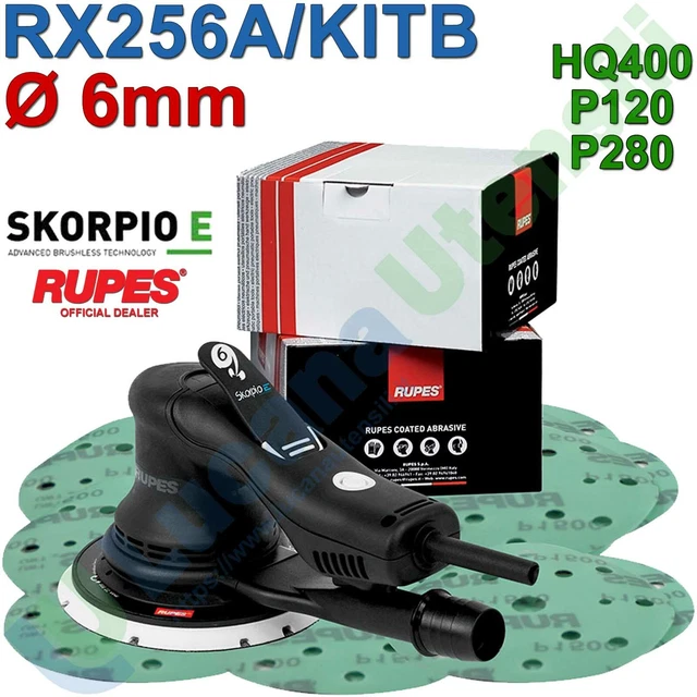 KREISELSCHLEIFER EXZENTERSCHLEIFER 6MM Hand RUPES + Schleifmittel ...