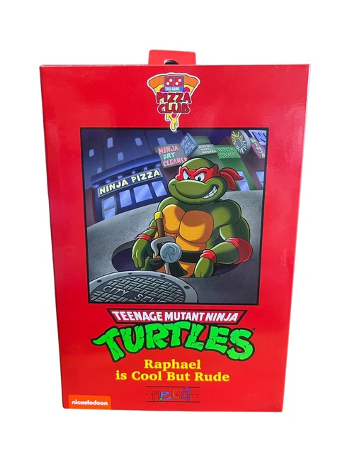NECA TMNT PIZZA Club RAPHAEL IS COOL BUT RUDE Teenage Mutant Ninja ...