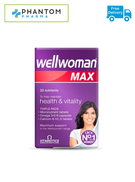 VITABIOTICS - WELLWOMAN Max - 84 Tabs/Caps £14.77 - PicClick UK