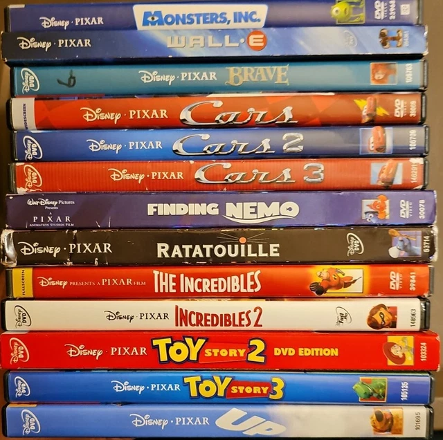 DISNEY PIXAR MOVIES (13 DVD Lot) Incredibles, Cars, Nemo, Toy Story ...