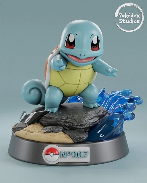 FIGURINE POKEMON CARAPUCE (Squirtle), 121mm, unpainted unassembled 3D ...