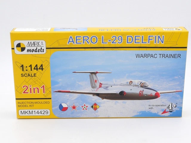 MARK I MODELS 1/144 Model Aero L-29 Dolfin Aircraft Kit #Mkm14429 With ...