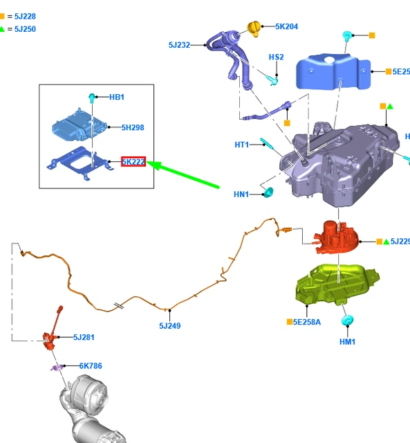 FORD MONDEO MK5 Reductant Dosage Control Module Bracket 2211367 NEW ...