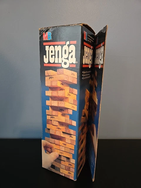 ORIGINAL VTG 1986 Jenga Game By Milton Bradley Hasbro Made In USA 4793 Complete £13.14 - PicClick UK
