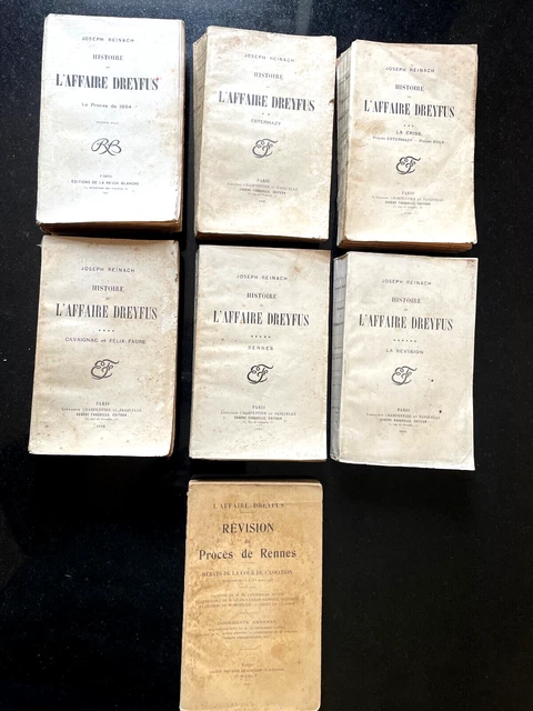 HISTOIRE DE L'AFFAIRE Dreyfus J. Reinach - 6 Vol + Révision Du Procès ...