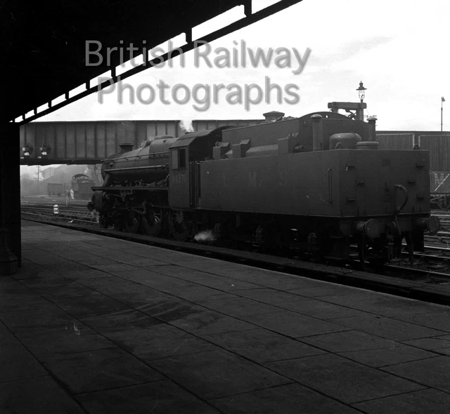 LARGER NEGATIVE BR British Railways Steam Loco 46166 Class 7P at ...