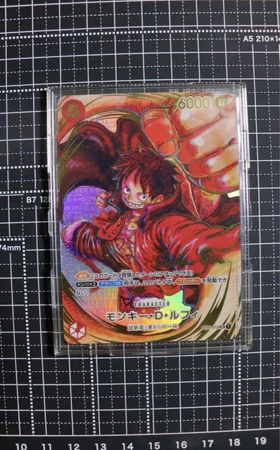 CARTE ONE PIECE Monkey D. Luffy ST01-012 SR Oda Sign Signature NM OP-05 ...