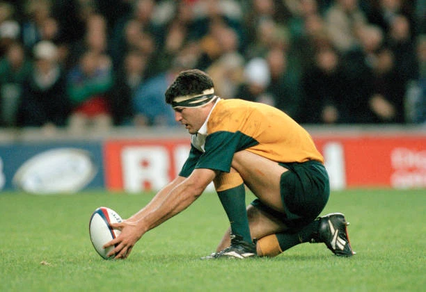 AUSTRALIAN WALLABIES RUGBY Union Captain John Eales No 22 Old Photo $8. ...