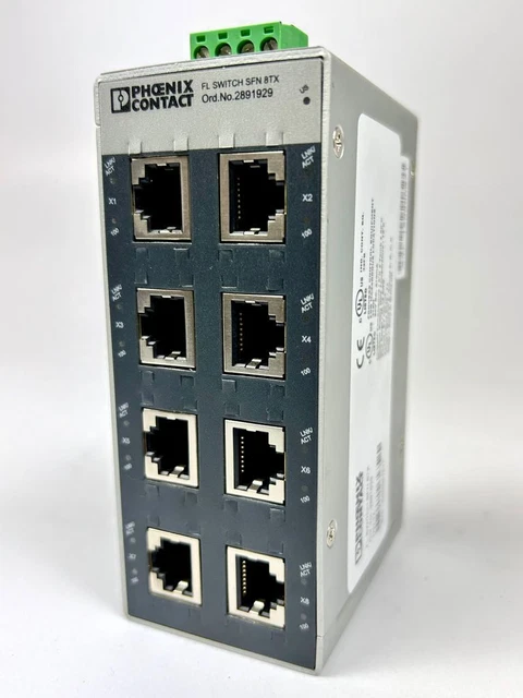 PHOENIX CONTACT FL SWITCH SFN 8TX Switch Ethernet 8-Port 10/100 MBit/s ...