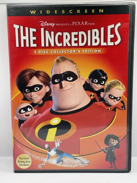 DVD VIDEO MOVIE The Incredibles (Wide Screen Two-Disc Collection) 2003 ...