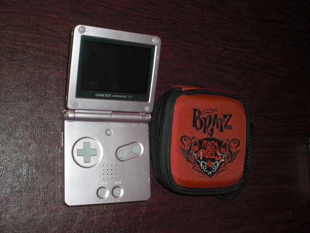 AGS-101 NINTENDO GAME Boy Advance SP Pink Console System BRATZ ROCK ...