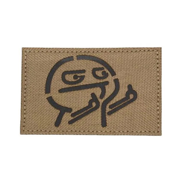 MIDDLE FINGER MEME Guy Velcro Patch Stinkefinger Mittelfinger Aufnäher ...